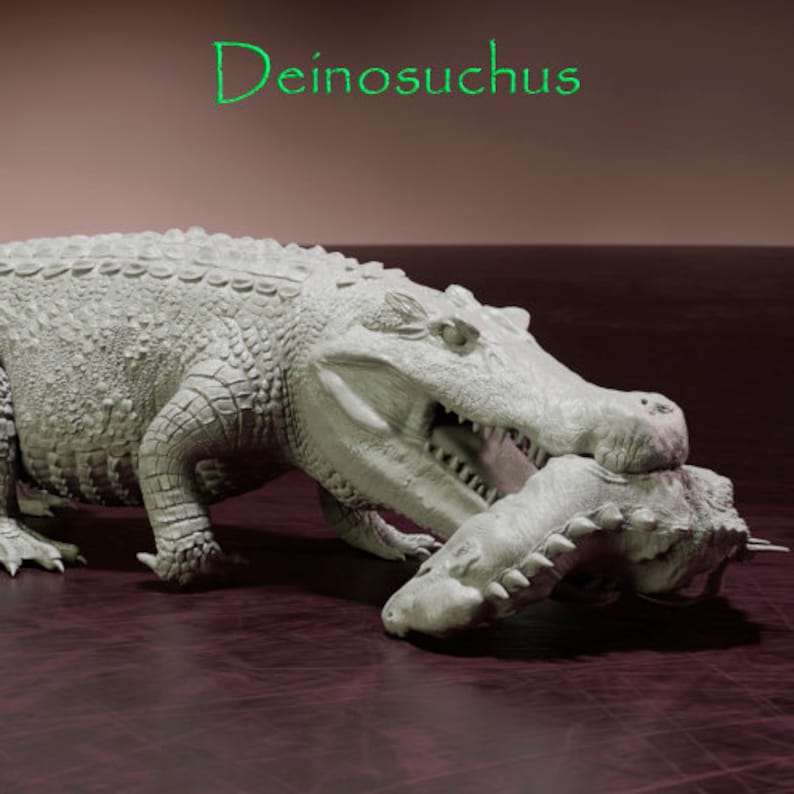Paintable Miniature of Deinosuchus Riograndensis: Detailed Replica of ...