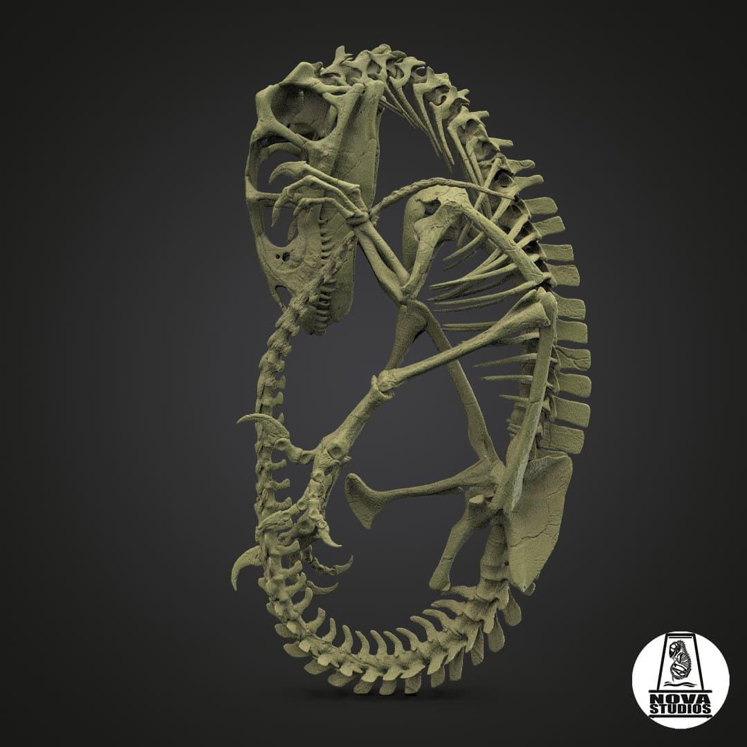 Paintable Sculpture of a Utahraptor Fetus: A Detailed Scientific ...