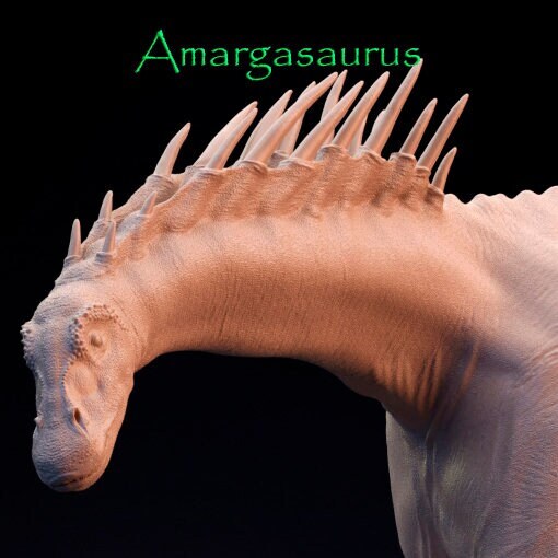 Amargasaurus Resin Replica for Painting Detailed Model for ...