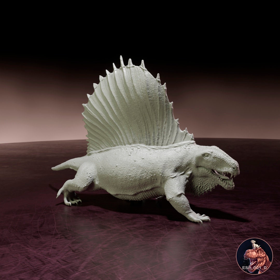 Dimetrodon From the Paleozoic Miniature to Paint Realistic Replica of ...