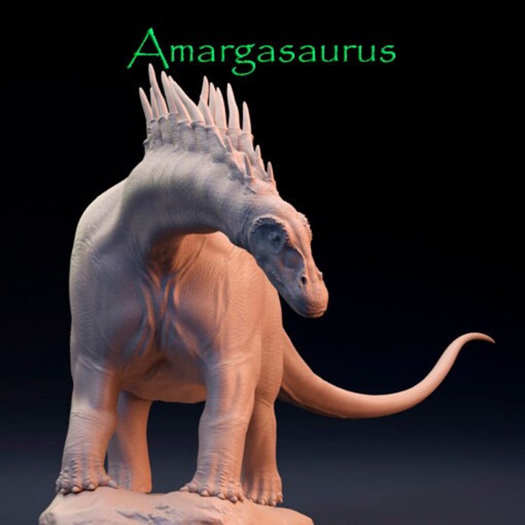 Amargasaurus Resin Replica for Painting - Detailed Model for ...