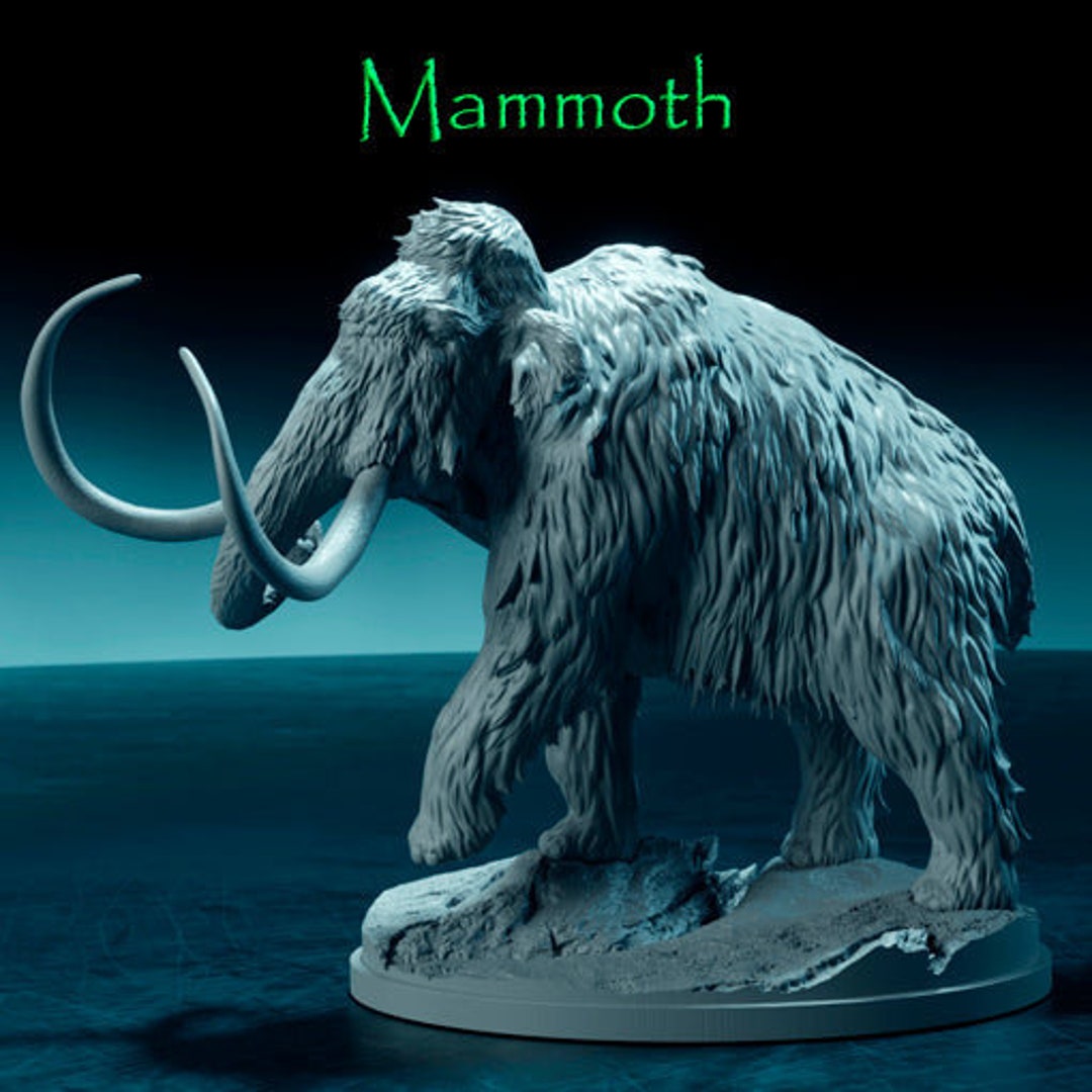 Mammuthus Miniature to Paint: Detailed Replica of the Mighty Woolly ...