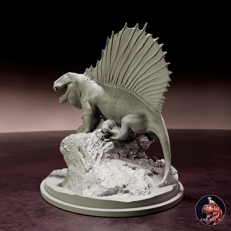 Dimetrodon Miniature From the Paleozoic to Paint Realistic - Etsy