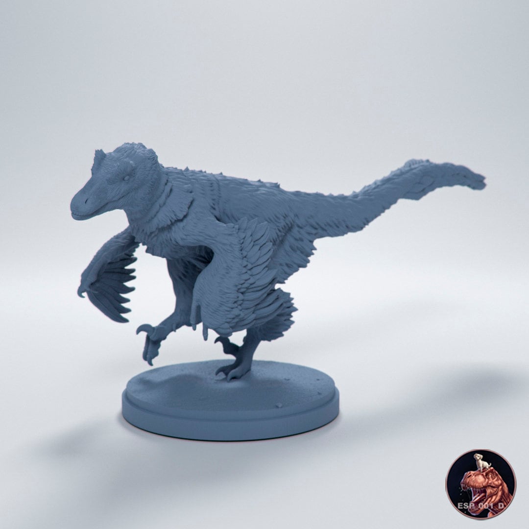 Paintable Replica of Deinonychus Antirrhopus: Detailed Miniature of the ...