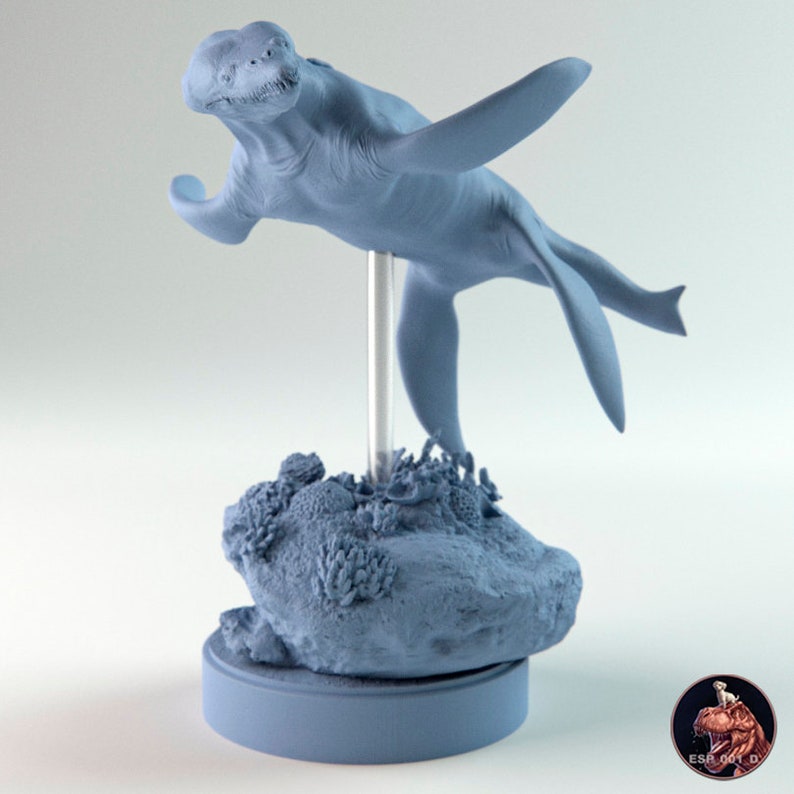 Miniature Replica of a Rhomaleosaurus From the Jurassic to - Etsy