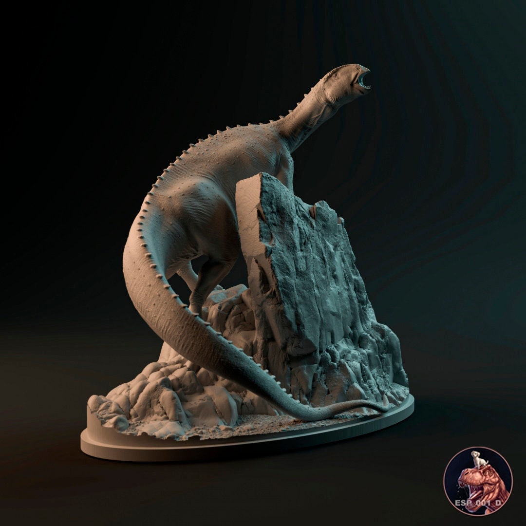 Miniature Tenontosaurus: Resin Replica to Paint. Cretaceous Prehistoric ...