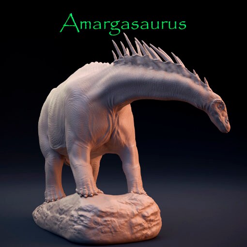 Amargasaurus Resin Replica for Painting - Detailed Model for ...