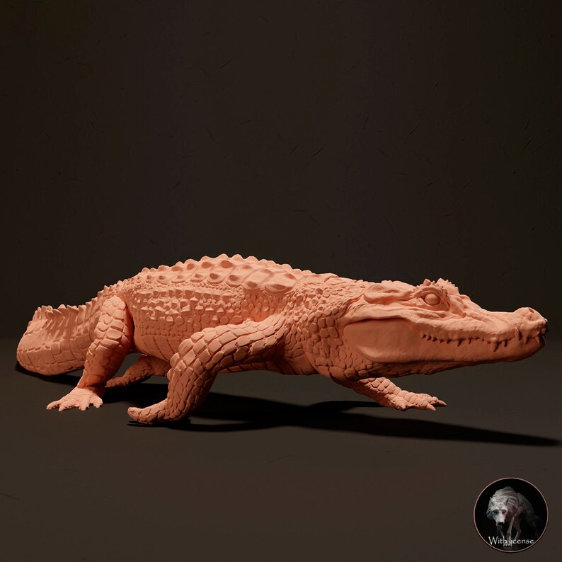 Resin Miniature Black Caiman to Paint: Detailed Replica of Current ...