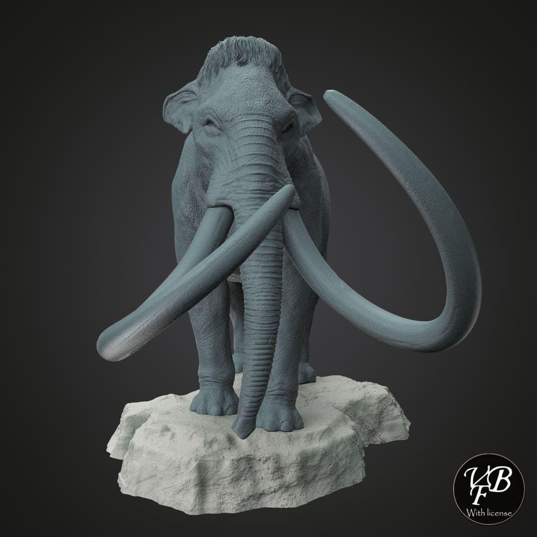 Mammuthus Columbi Miniature to Paint: Detailed Replica of the Majestic ...