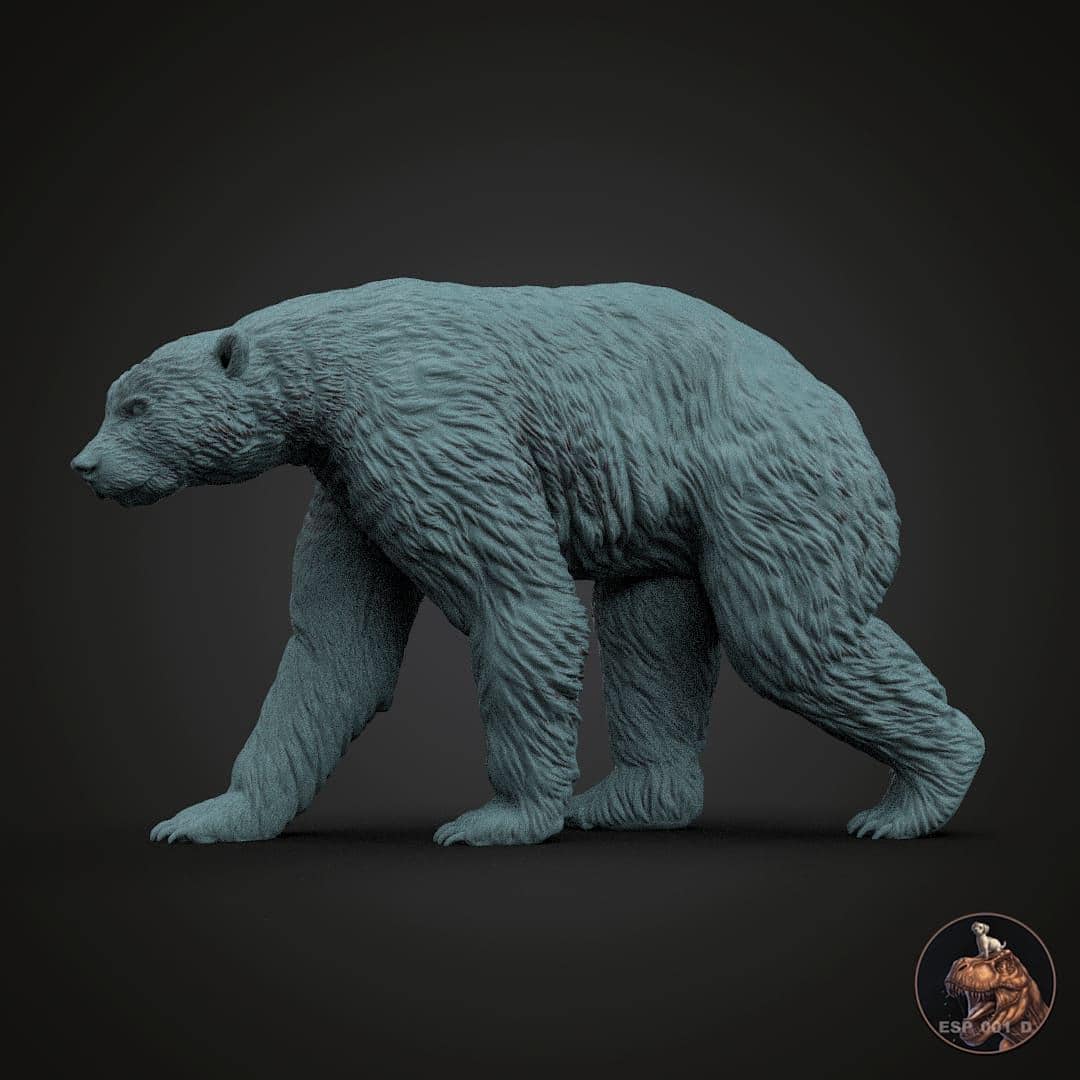 Arctodus Simus Miniature to Paint: Detailed Replica of the Giant ...