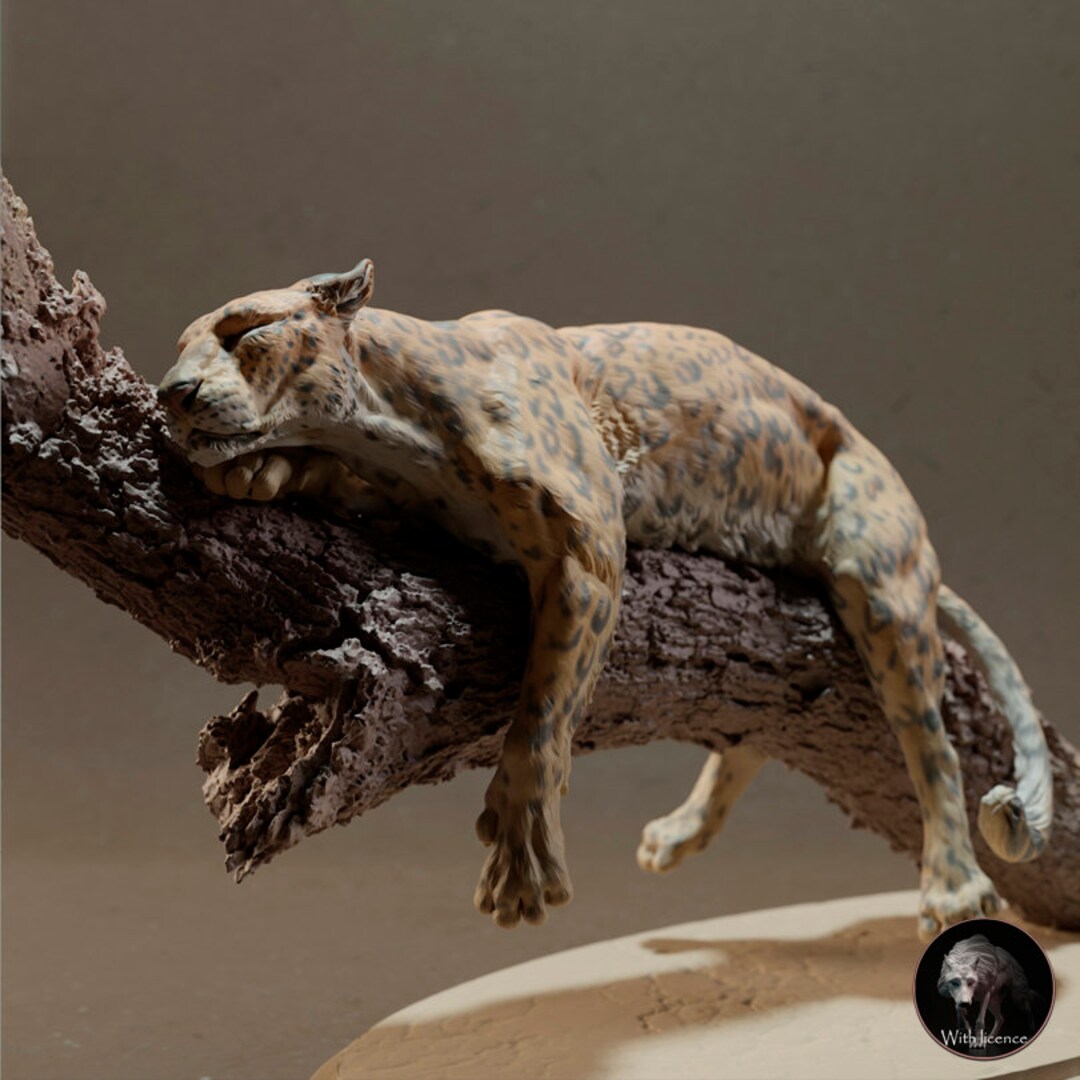African Leopard Miniature in Resin to Paint: Recreate the Majesty of ...