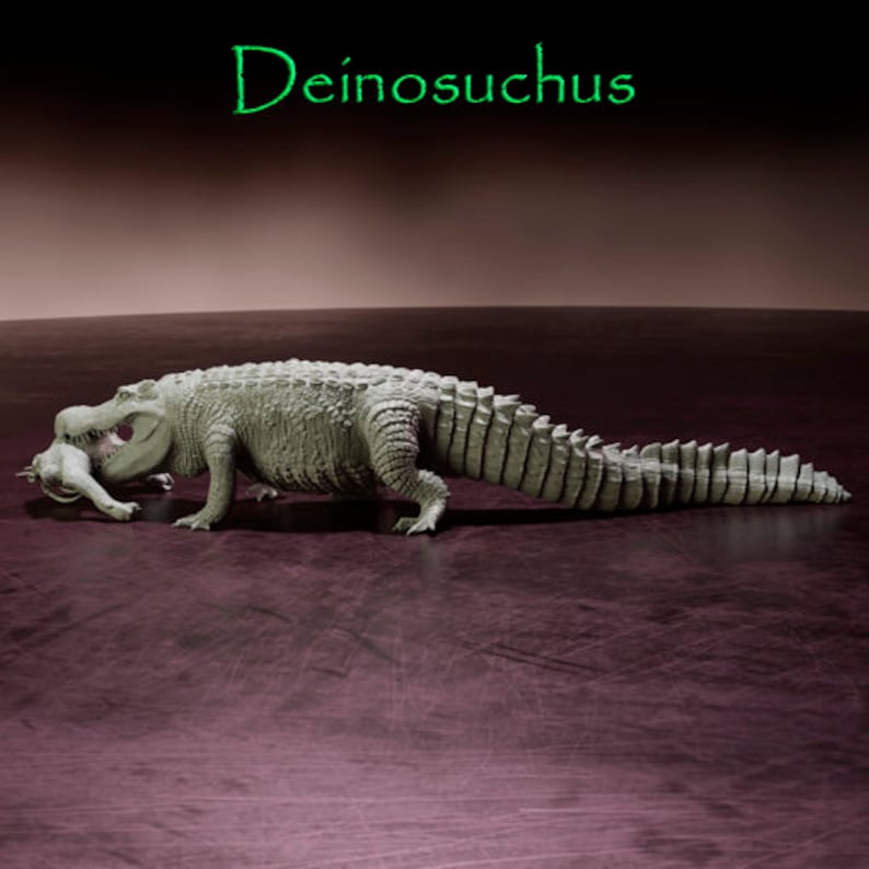 Paintable Miniature of Deinosuchus Riograndensis: Detailed Replica of ...