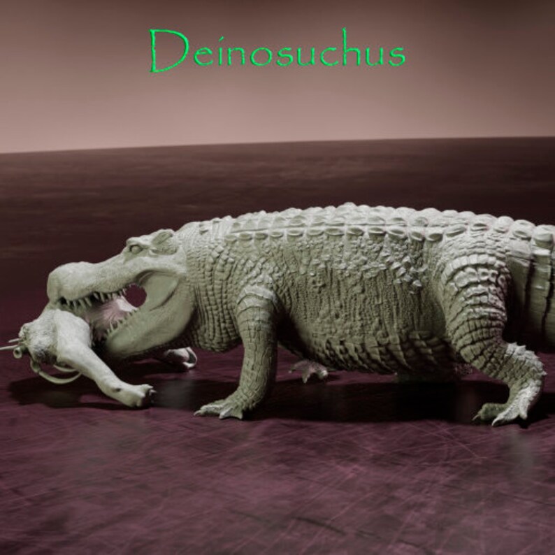 Paintable Miniature of Deinosuchus Riograndensis: Detailed Replica of ...