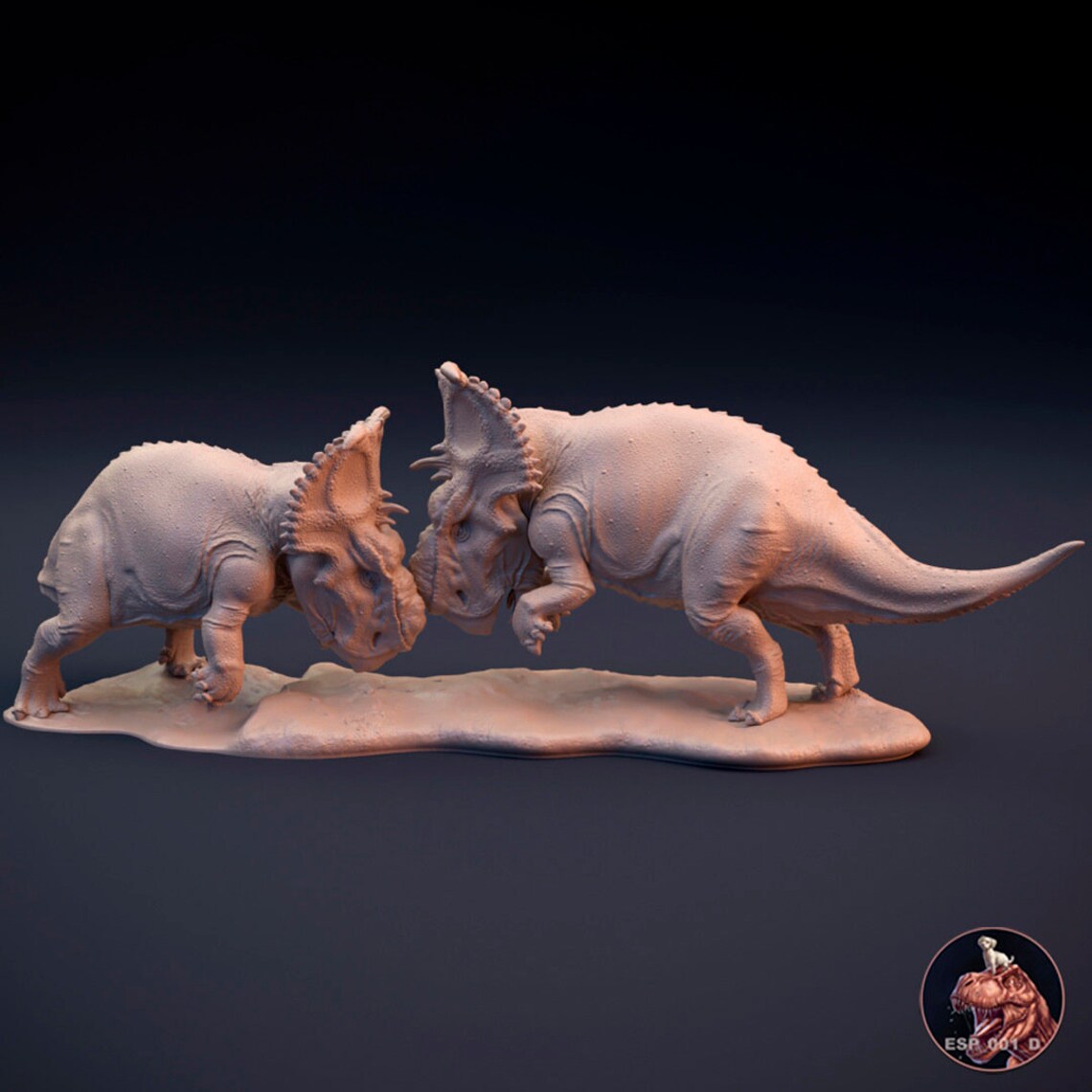 Pachyrhinosaurus, Miniature Scale Diorama Replicas of Extinct ...