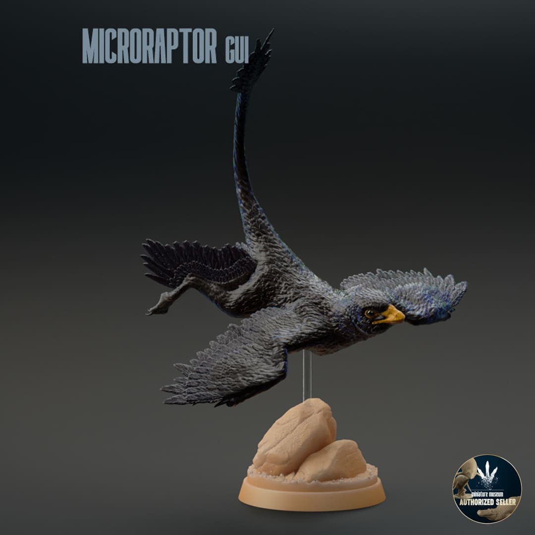 Microraptor Gui Miniature to Paint: Detailed Replica of the Small Four-winged Dinosaur - Etsy