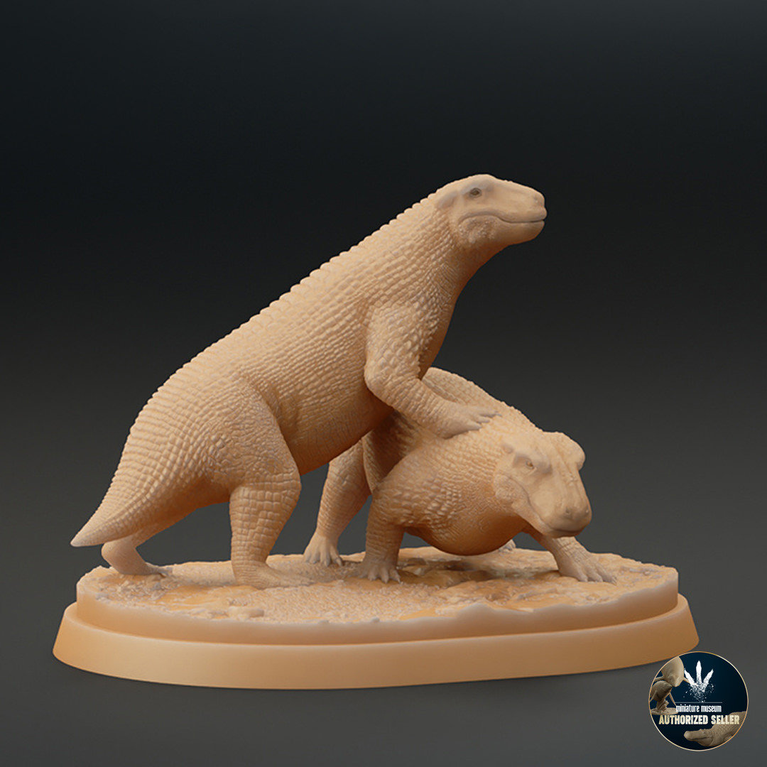 Replica Simosuchus Clarki: Extinct Fauna of the Mesozoic in Resin ...