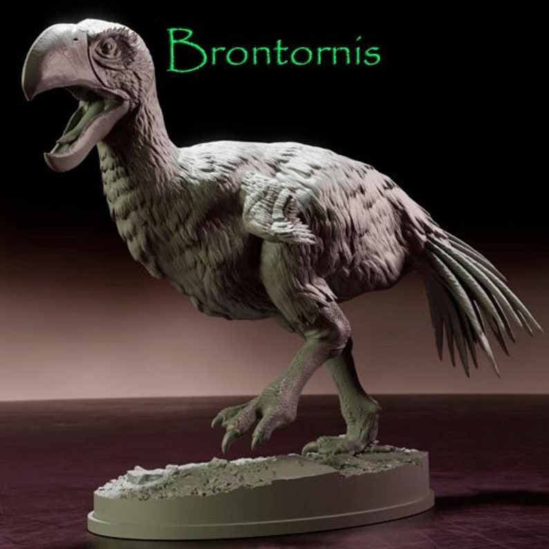Miniature to Paint of a Brontornis Burmeisteri: Detailed Replica of the ...
