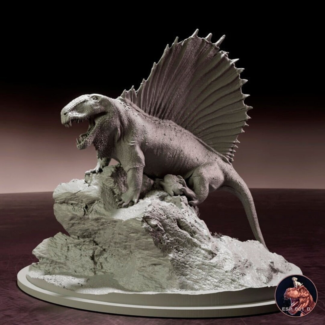 Dimetrodon Miniature From the Paleozoic to Paint - Realistic Replica of ...