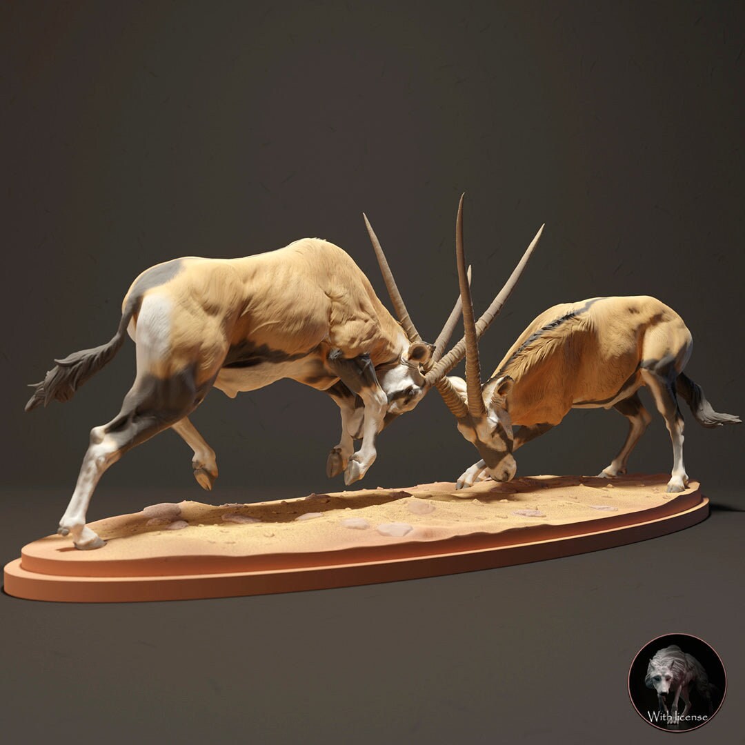 Cape Oryx Miniature to Paint: Detailed Replica of the Imposing Antelope ...
