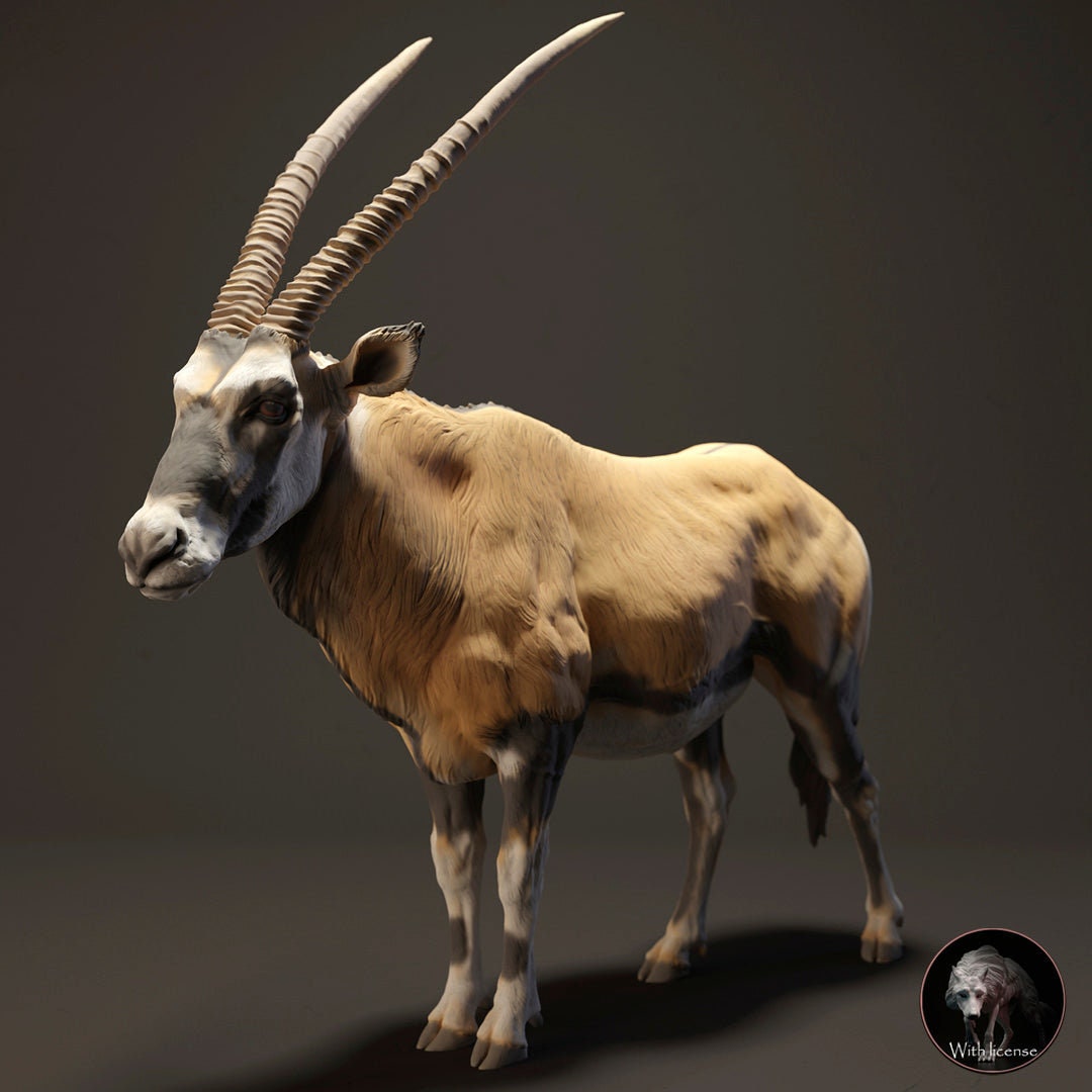 Cape Oryx Miniature to Paint: Detailed Replica of the Imposing Antelope ...