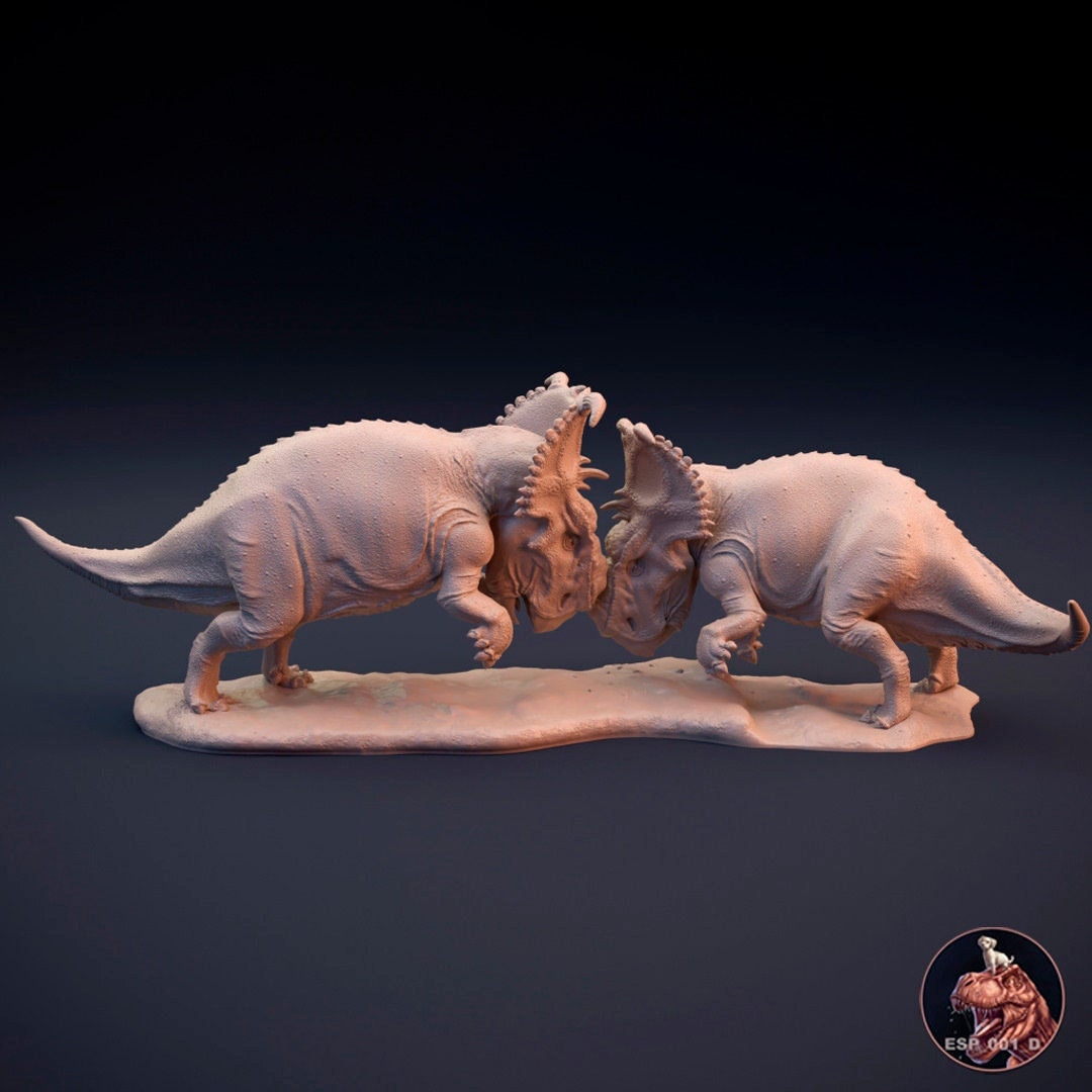 Pachyrhinosaurus, Miniature Scale Diorama; Replicas of Extinct ...