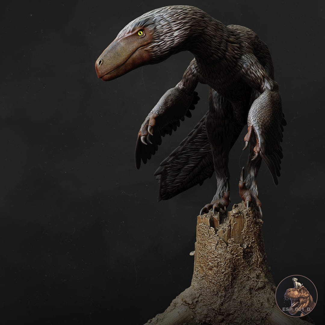 Dakotaraptor Steini Miniature to Paint: Detailed Replica of the Giant ...