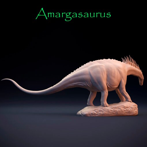 Amargasaurus Resin Replica for Painting Detailed Model for ...
