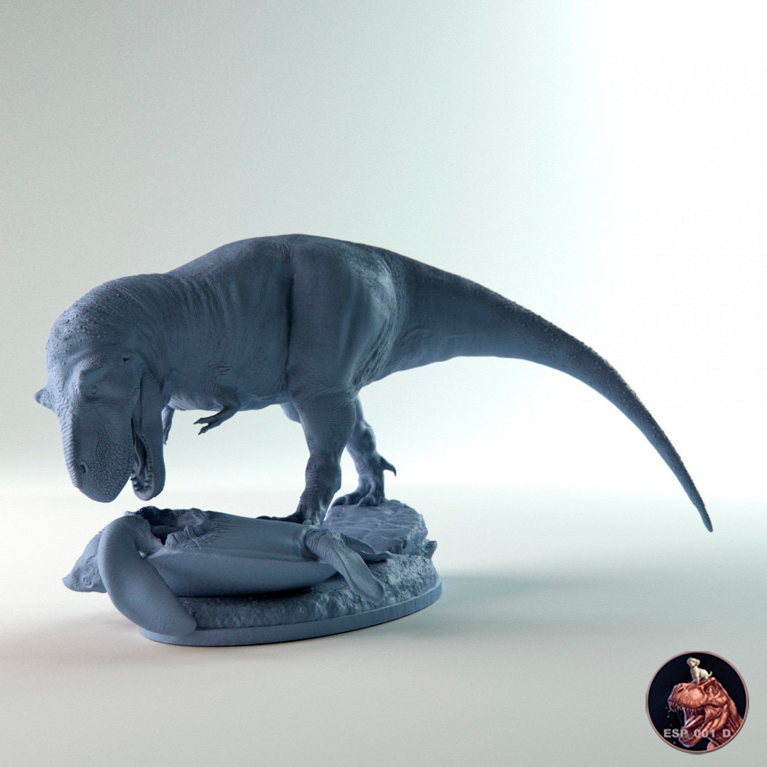 Resin Miniature for Painting of Tyrannosaurus Rex and Archelon ...