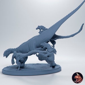 Tenontosaurus and Deinonychus Miniatures: Resin Replicas to Paint ...