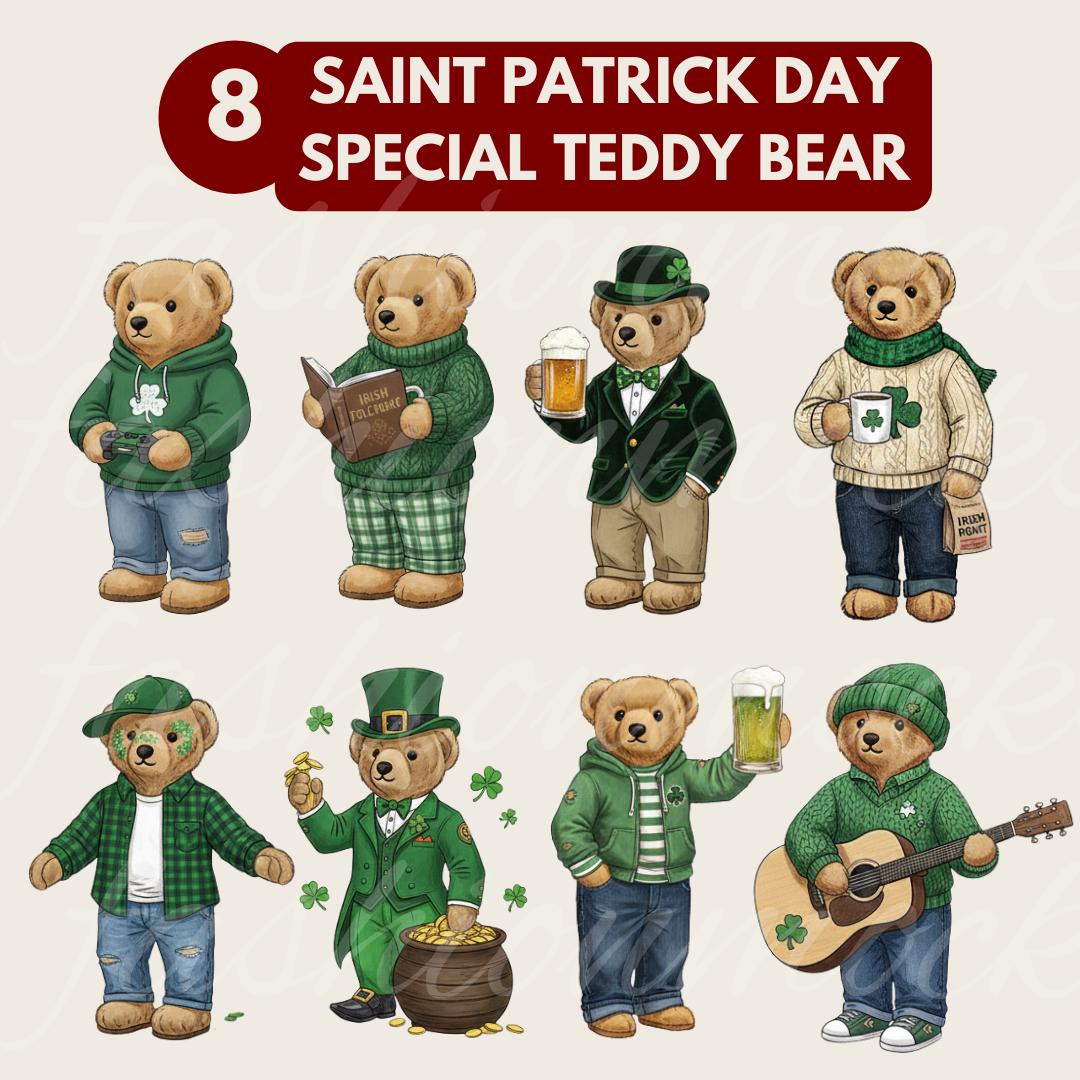 Saint Patrick Day Teddy Bear PNG Clipart, Luxury Saint Patrick Day ...