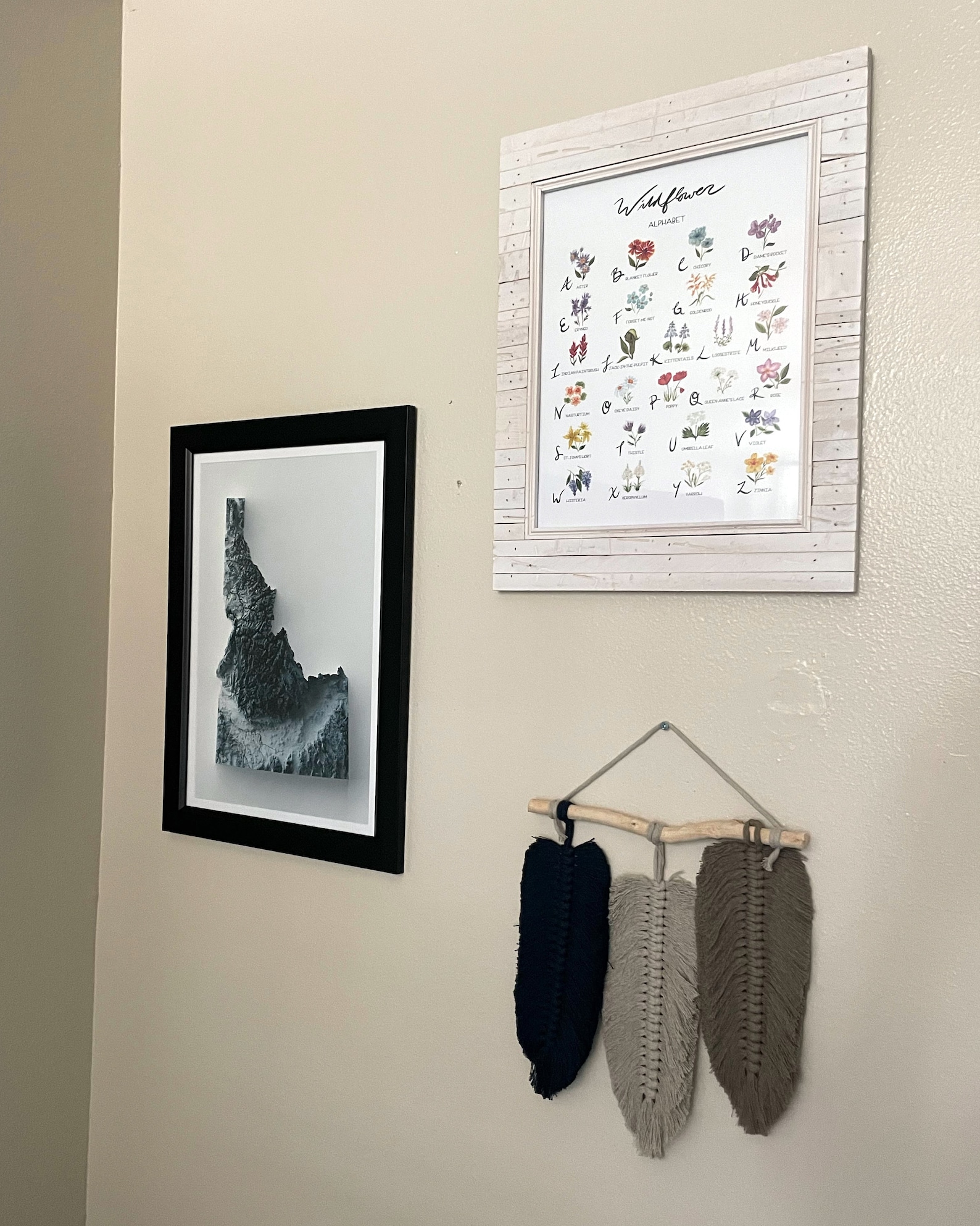 Wildflower Alphabet Watercolor Print; Nursery Decor, Home Decor, Office ...