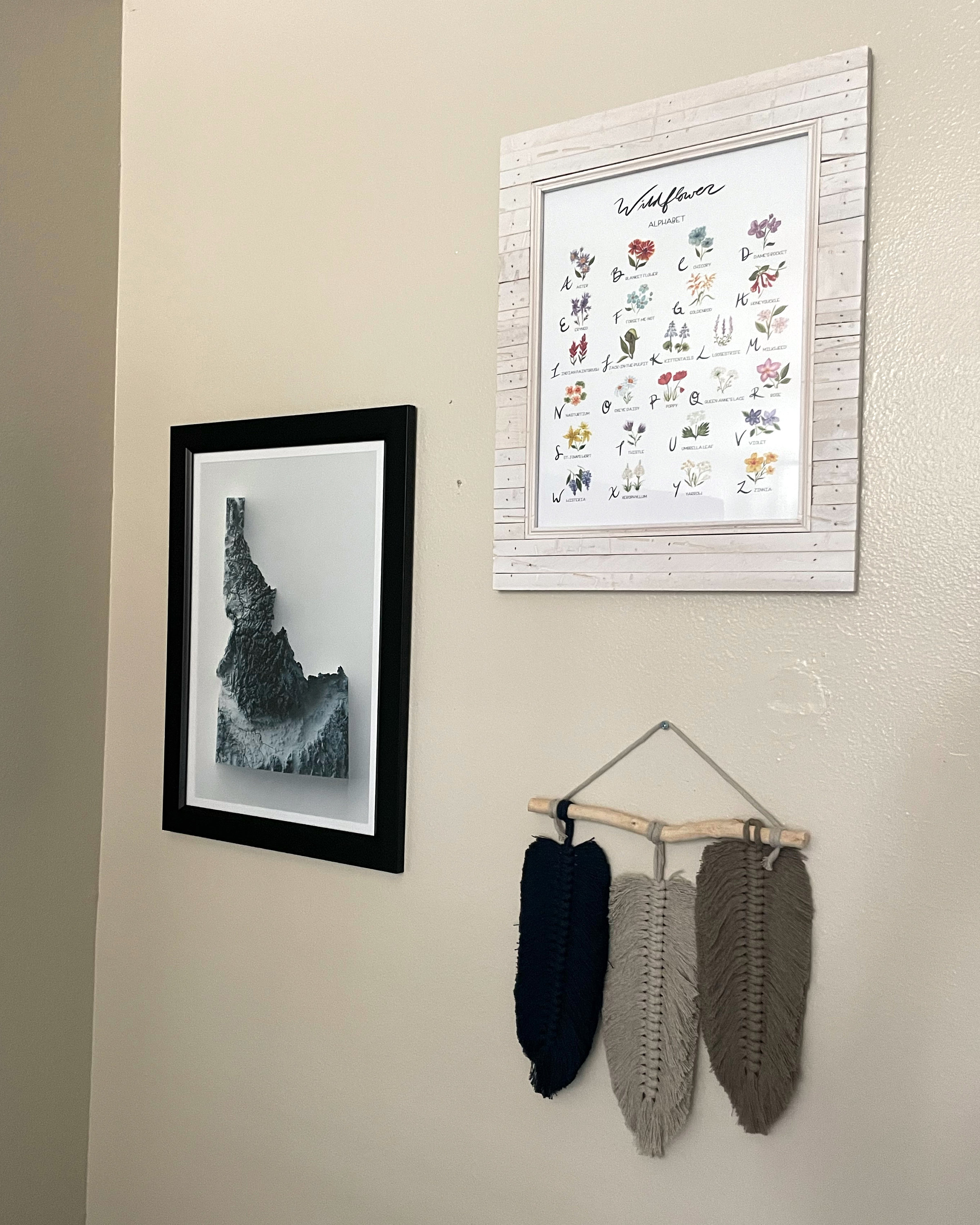 Wildflower Alphabet Watercolor Print; Nursery Decor, Home Decor, Office ...