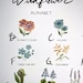Wildflower Alphabet Watercolor Print; Nursery Decor, Home Decor, Office ...