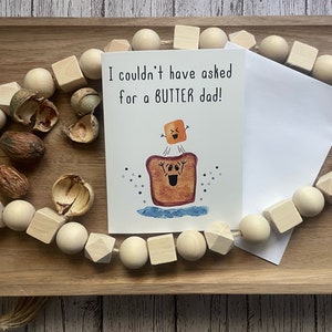 Father's Day Pun Cards Watercolor Illustrations (individual or 5 Pack ...