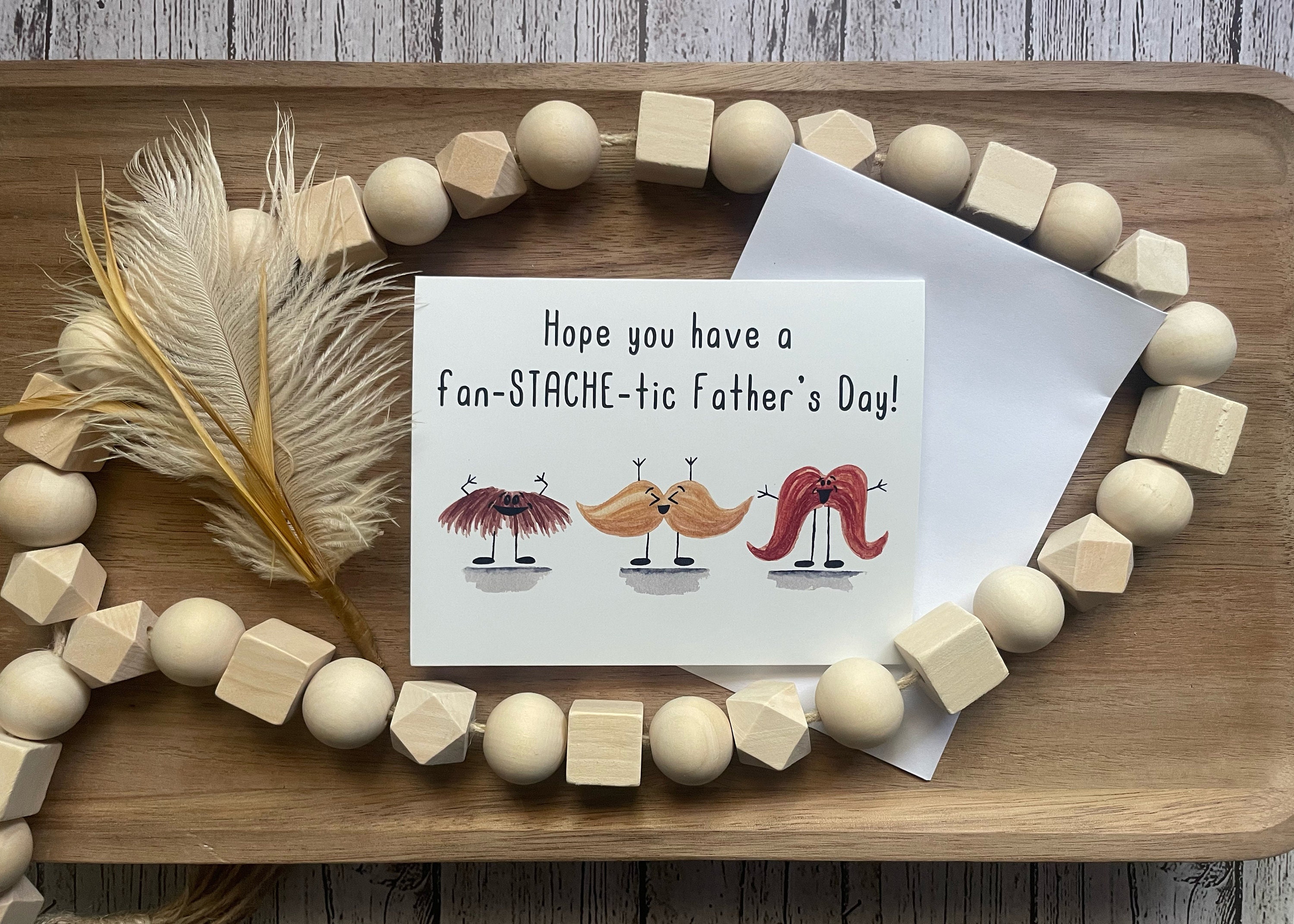 Father's Day Pun Cards Watercolor Illustrations (individual or 5 Pack ...