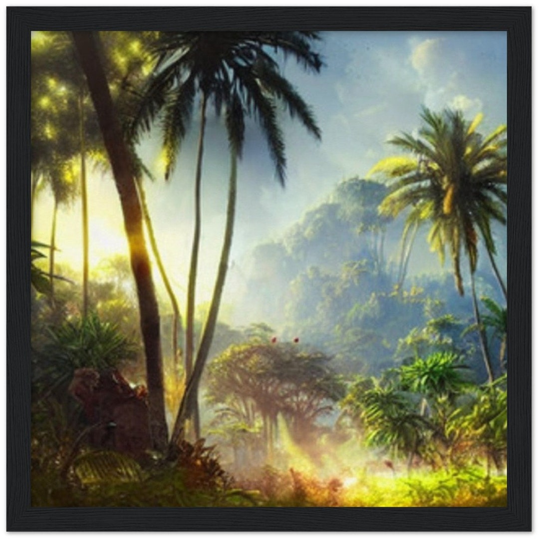 Hidden Paradise Wooden Framed Poster - Etsy
