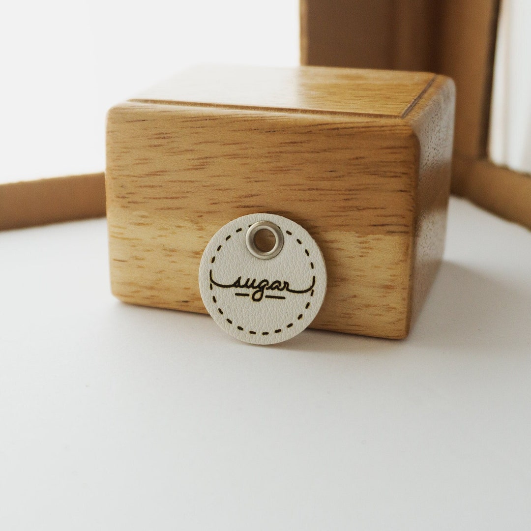 Handmade Leather Tag | Laced Letters | Leather Dog ID Tag, Quiet Dog ID ...