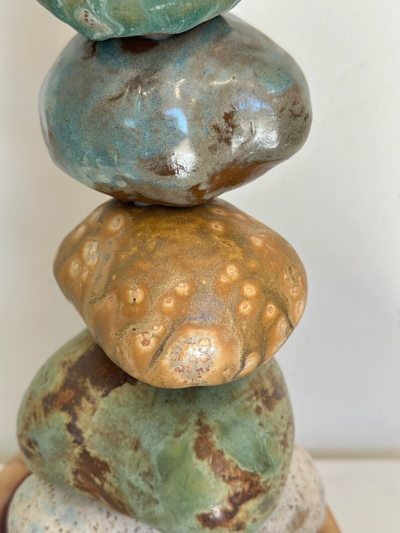 Rock Cairns, Ceramic Rock Sculpture, Rocks Stack, Ceramic Sculpture ...
