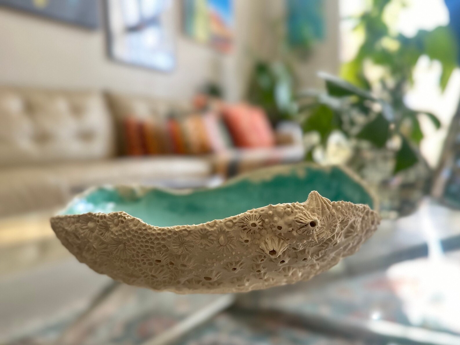Handmade Porcelain Barnacle Bowl, Coastal Beach Bowl, Ocean Bowl ...