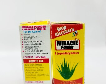 MIRACLE POWDER Skin Healer for Burns, Black Spots, Pimples, Black ...