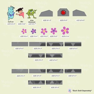 Monsters Inc. Disney Inspired Cruise Door Magnets/ Boo, Sullivan, Mike ...