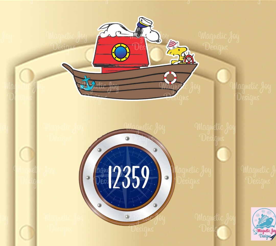 Snoopy and Woodstock Sailing Cartoon-inspired Magnets for - Etsy