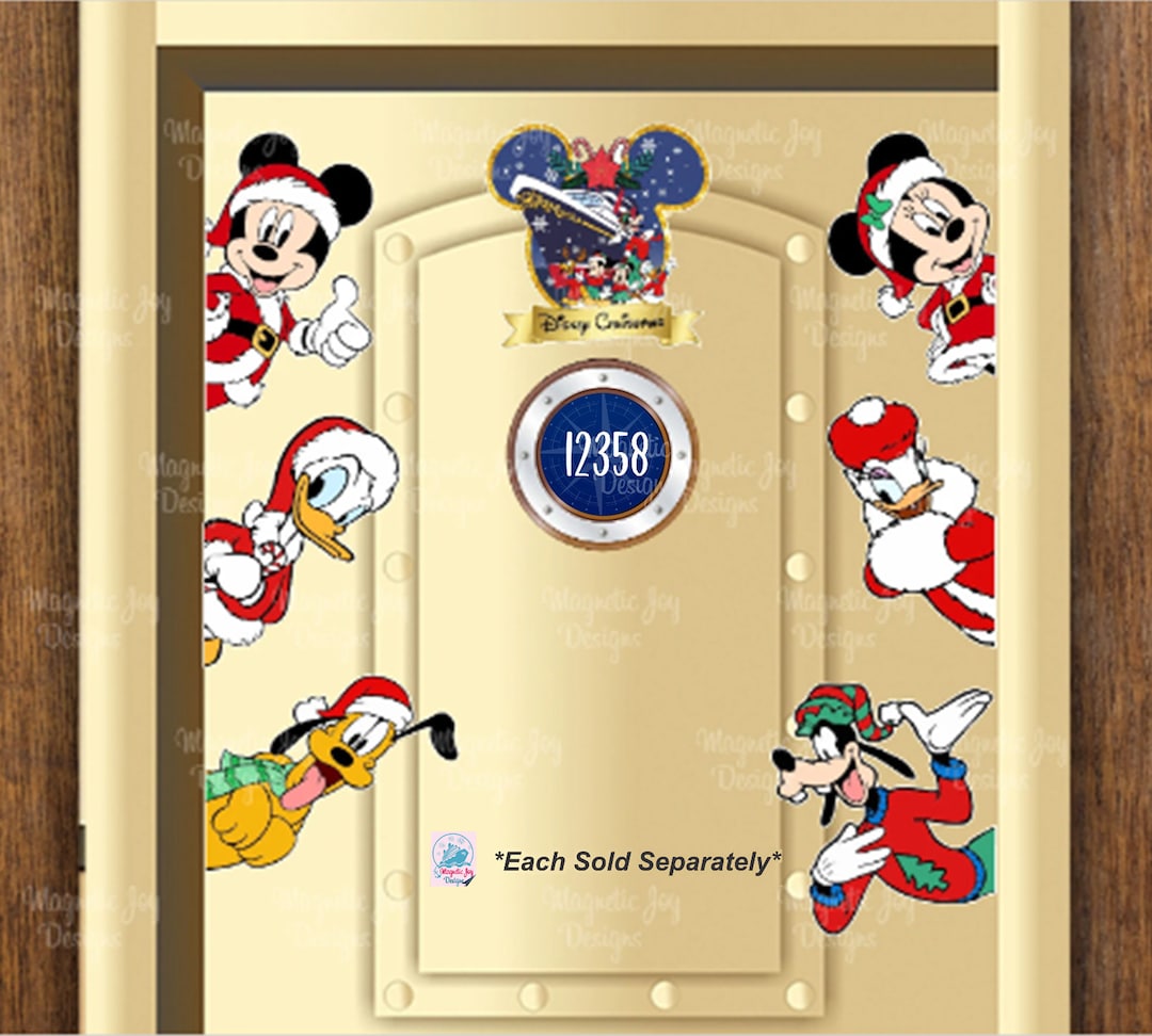 Christmas Disney-inspired Magnets for Cruise Ships' Stateroom Doors ...