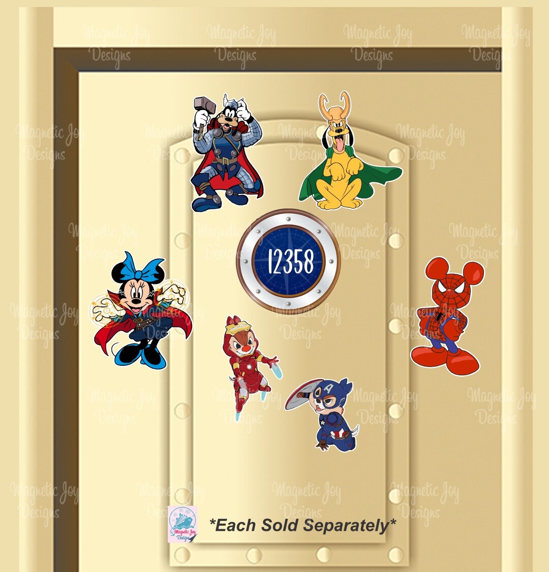 Superheroes Disney Inspired Magnets/iron Man/captain America/thor ...