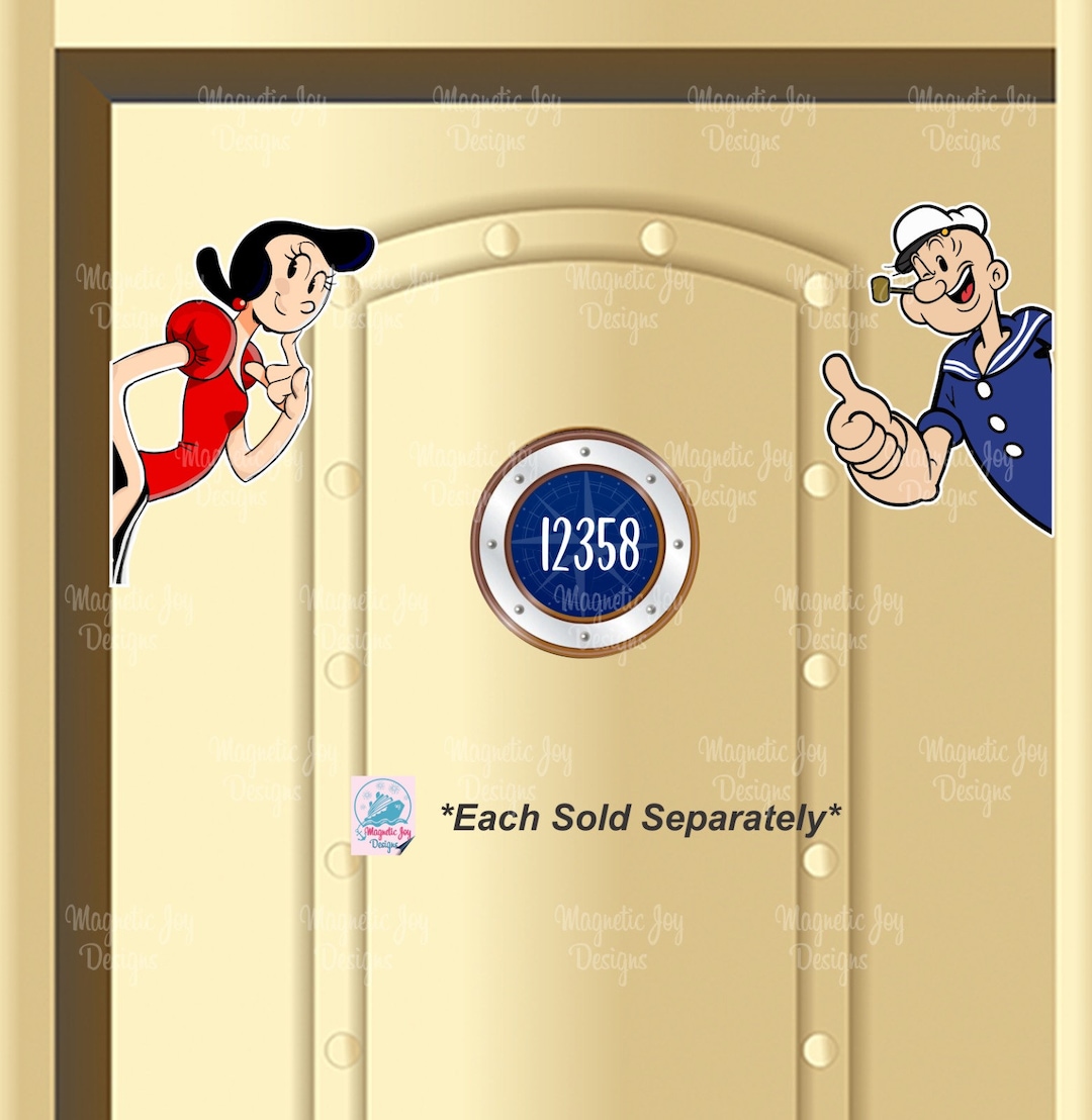 Popeye and Olive Oyl Disney-inspired Magnets for Cruise - Etsy