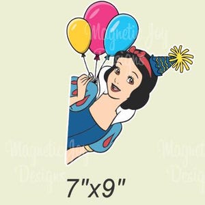 Happy Birthday Princesses Side Door HBD disney-inspired Cruise Magnets ...