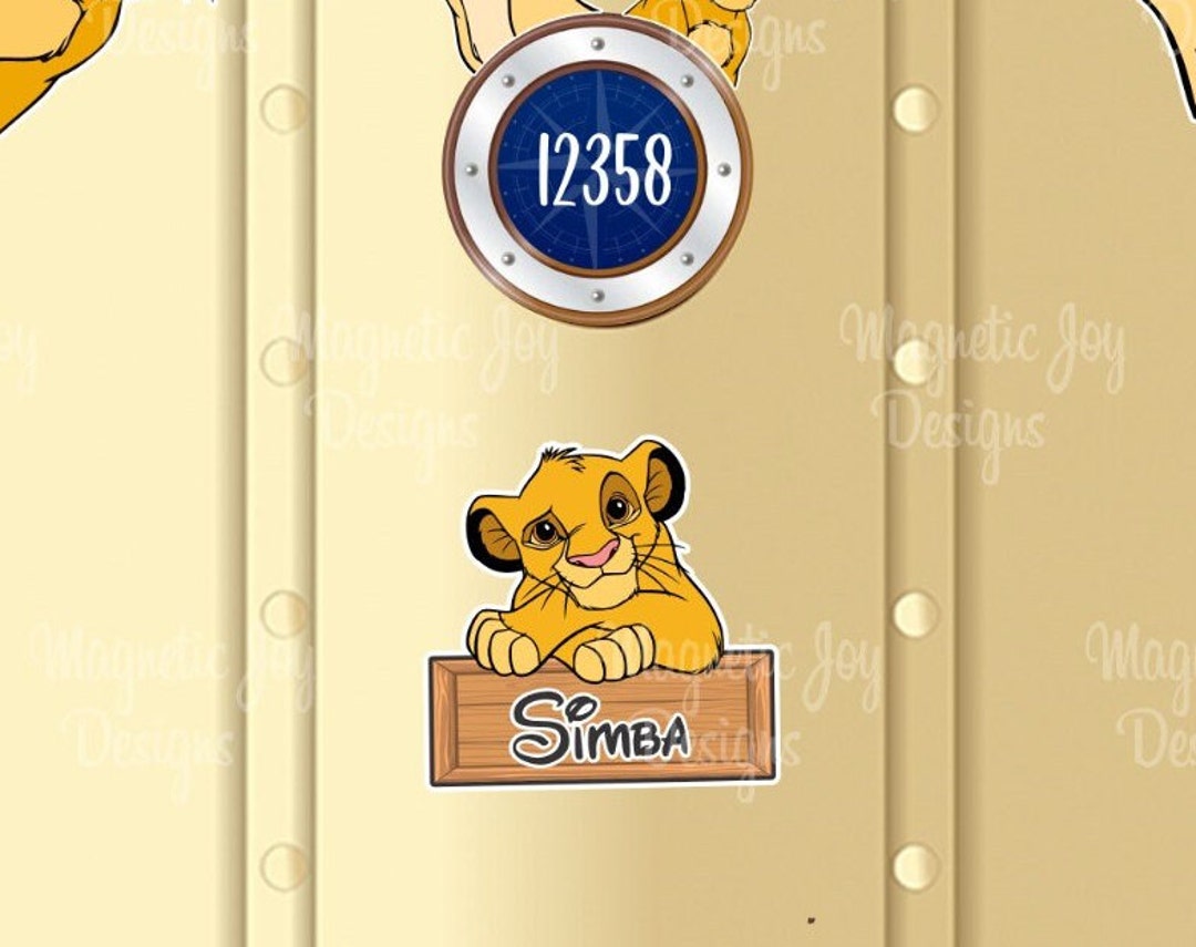 PERSONALIZED Lion King Disney Movie Inspired Cruise Ships Magnets/lion ...
