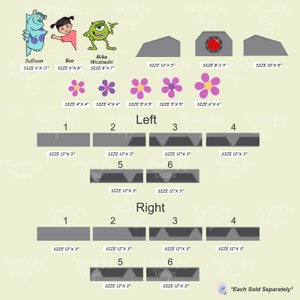 Monsters Inc. Disney Inspired Cruise Door Magnets/ Boo, Sullivan, Mike ...