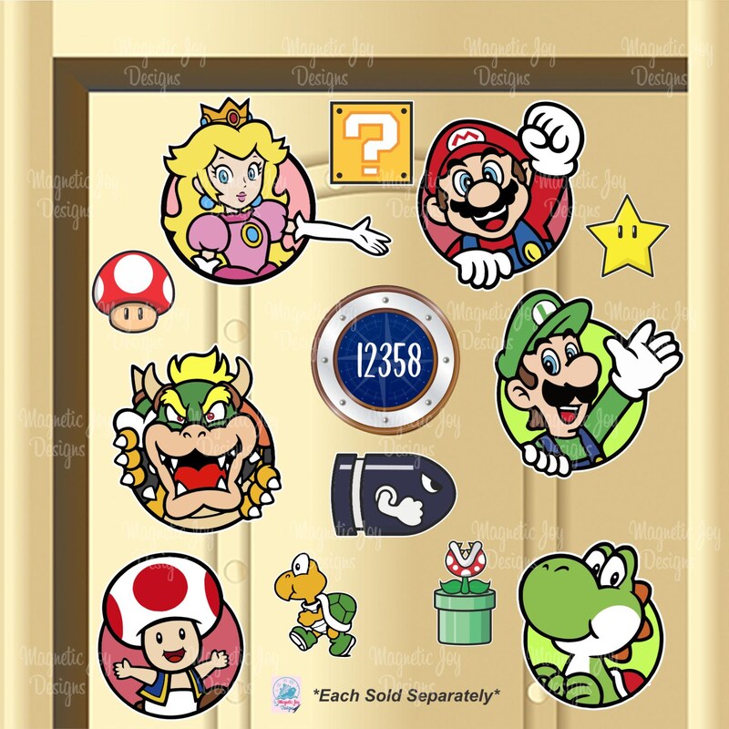 Super Mario Magnets - Etsy