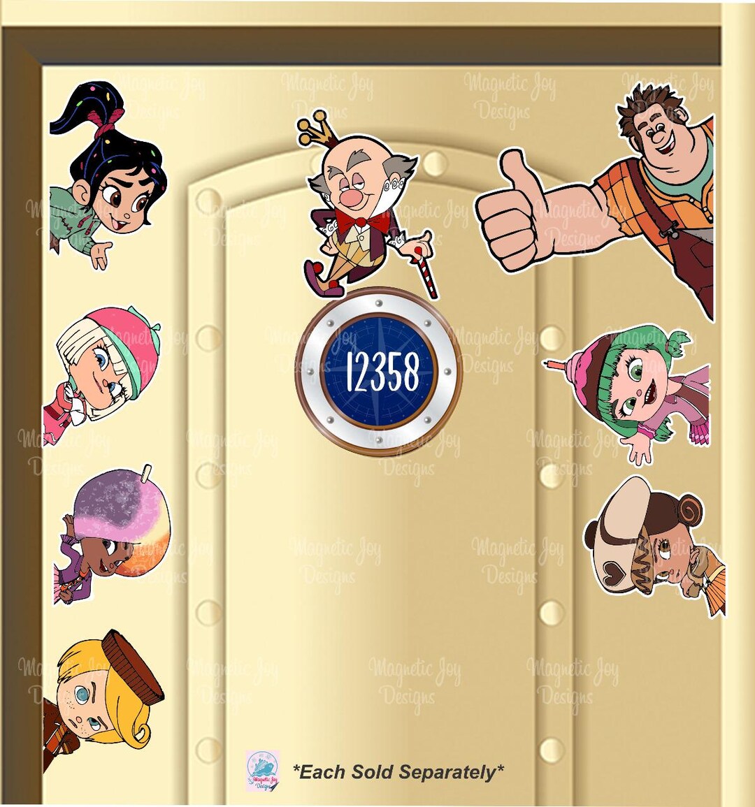 Wreck-it-ralph Arcade Video Game Movie-inspired Magnets for Cruise ...